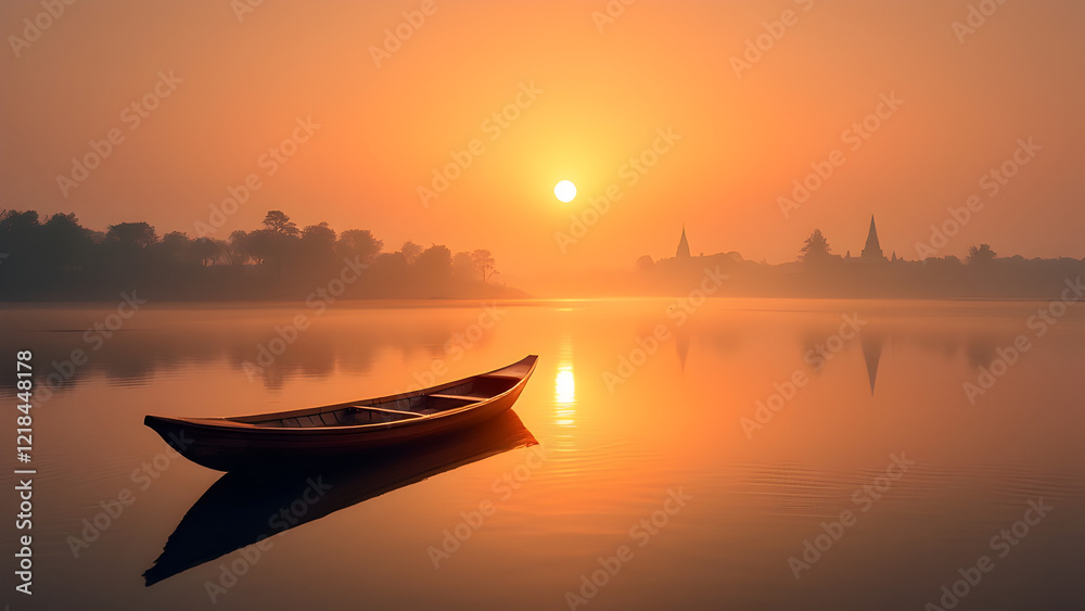Mahakumbh sunset view boat in water, sangam prayagraj || ganga yamuna ...