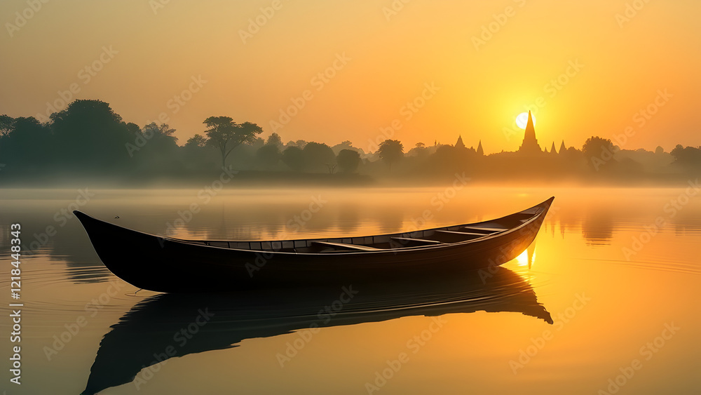 Mahakumbh sunset view boat in water, sangam prayagraj || ganga yamuna ...