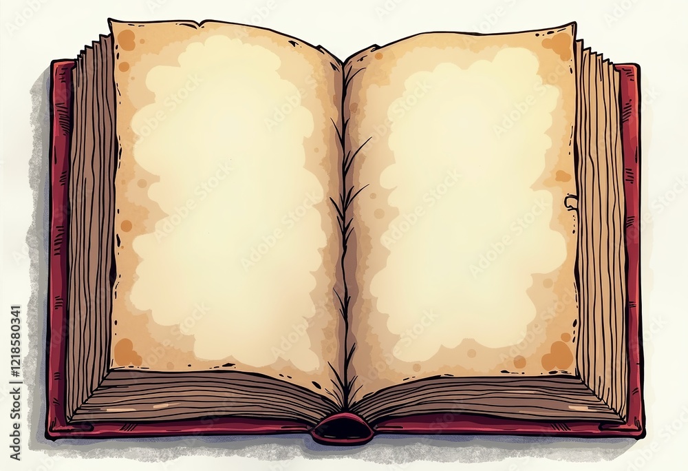 Bright Creative Scrapbook Page: Hand-drawn design for book and catalog ...