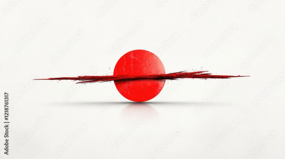 Minimalist representation of a banned symbol, featuring a red circle ...