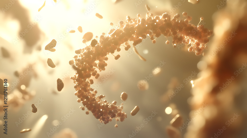 Microscopic view of a cell undergoing apoptosis with nucleus shrinking ...
