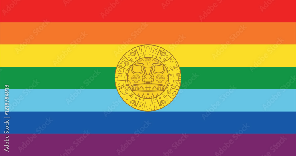 Cusco 2021 Rainbow Rainbow Flag (LGBTQ) High Quality Illustration Stock ...