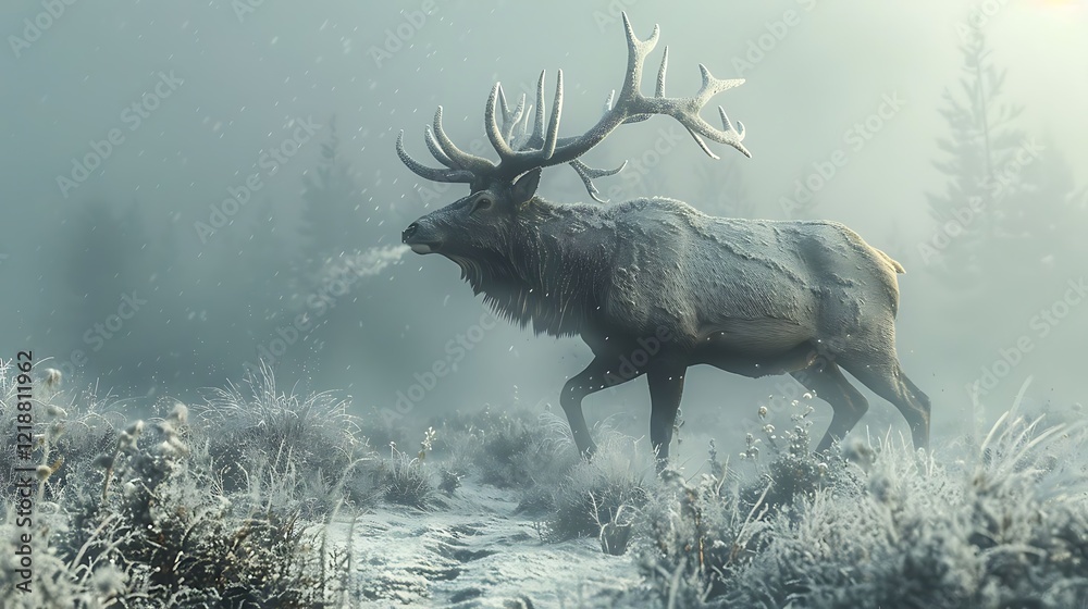 The Irish Elk, also known as the Giant Deer, was a massive prehistoric ...