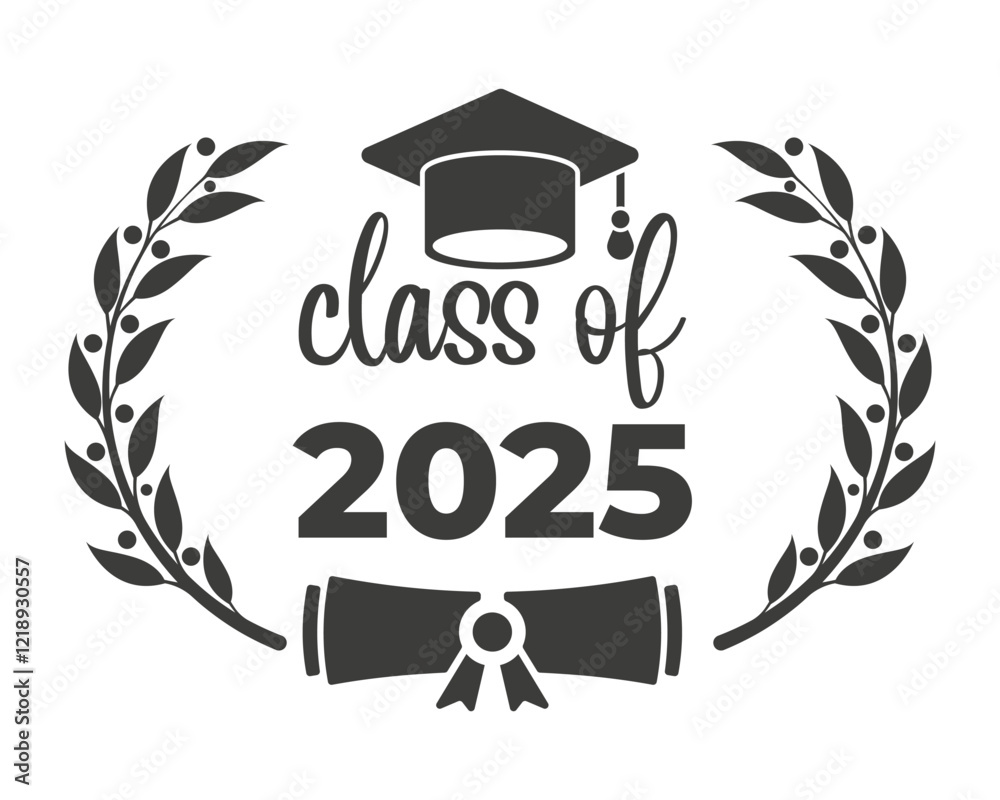 Class of 2025 badges. Congratulations graduates. Class of 2025 with ...