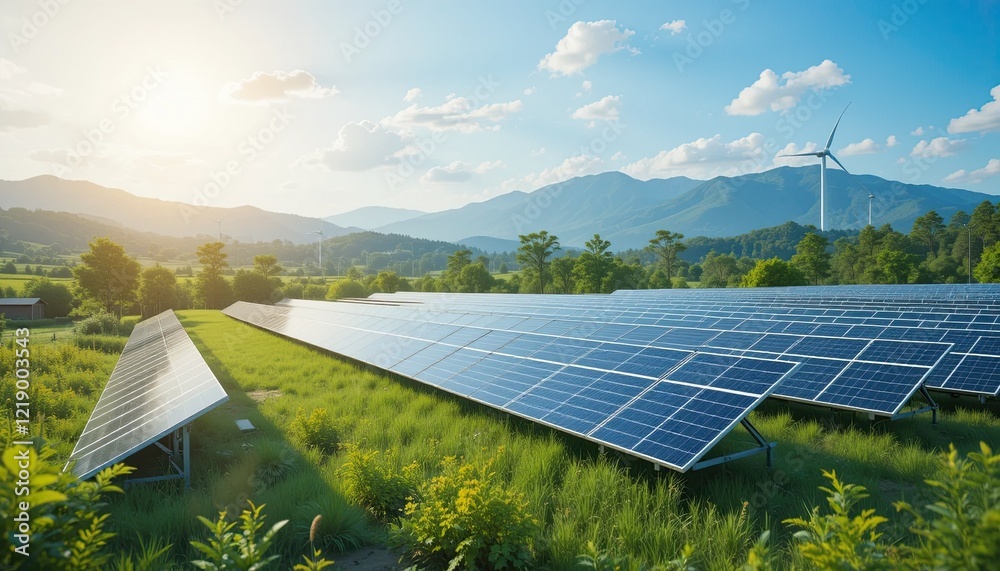 Solar power advancements offering eco-friendly energy solutions with ...