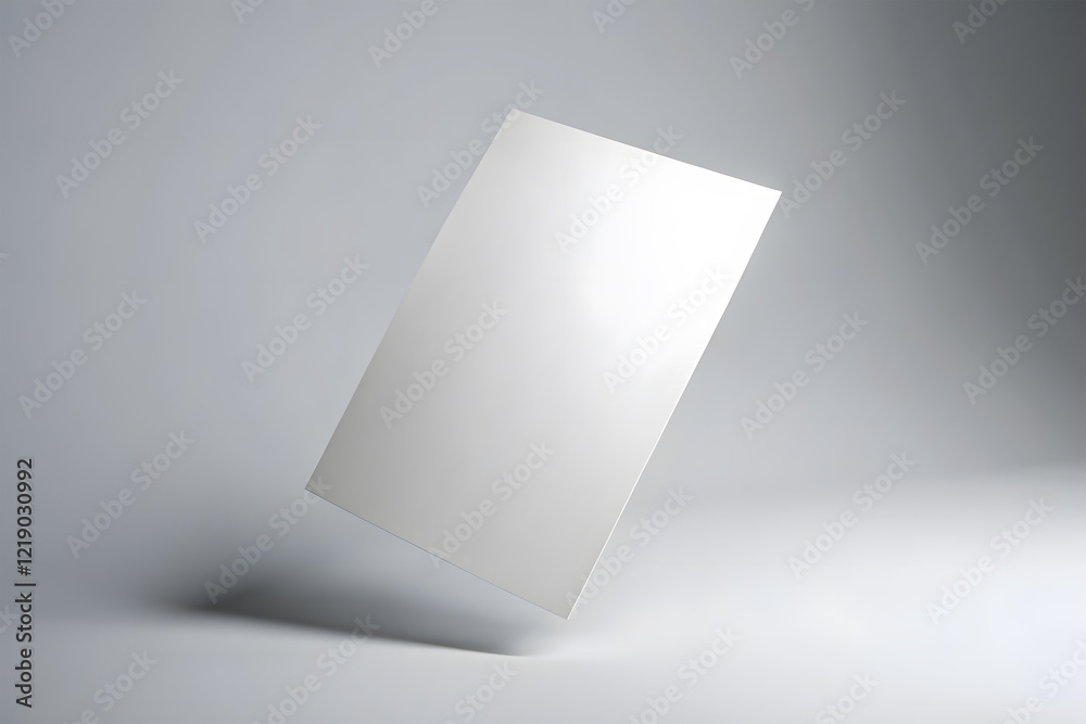 blank sheet of paper mockup, Blank paper sheets for brochure on grey ...