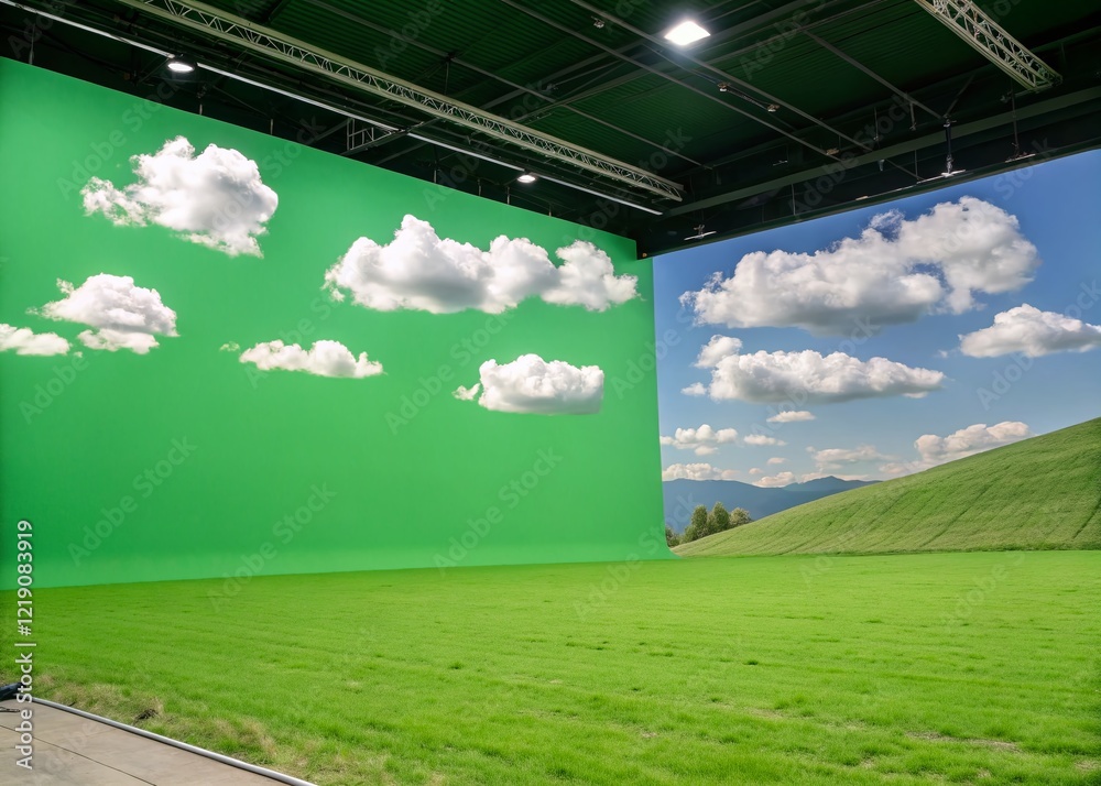 Minimalist Moving Clouds: 2D Animated Green Screen Motion Graphics ...