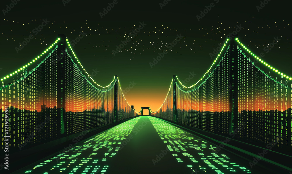 Transformative digital connection ai-driven bridge of binary data ...