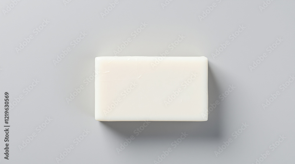 Solid bar of white soap Stock Photo | Adobe Stock