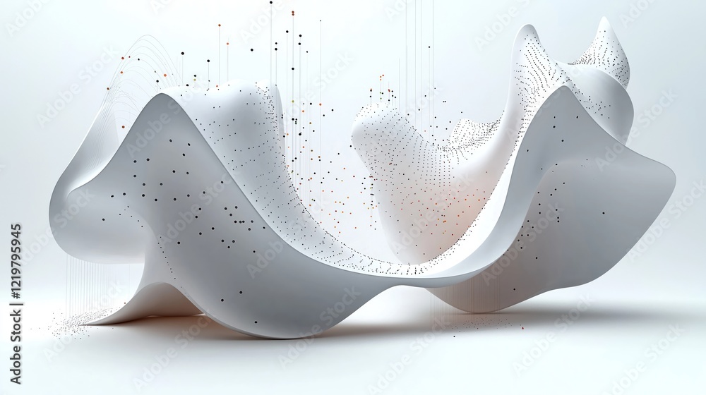 Abstract graphic representation of IQ score distribution. Complex ...
