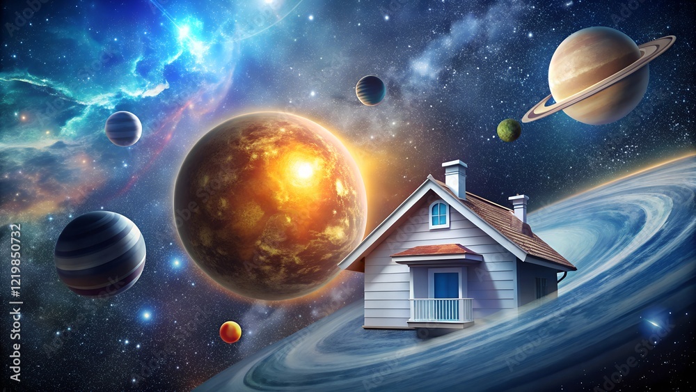 Logo Country house image for advertising a real estate agency Space ...