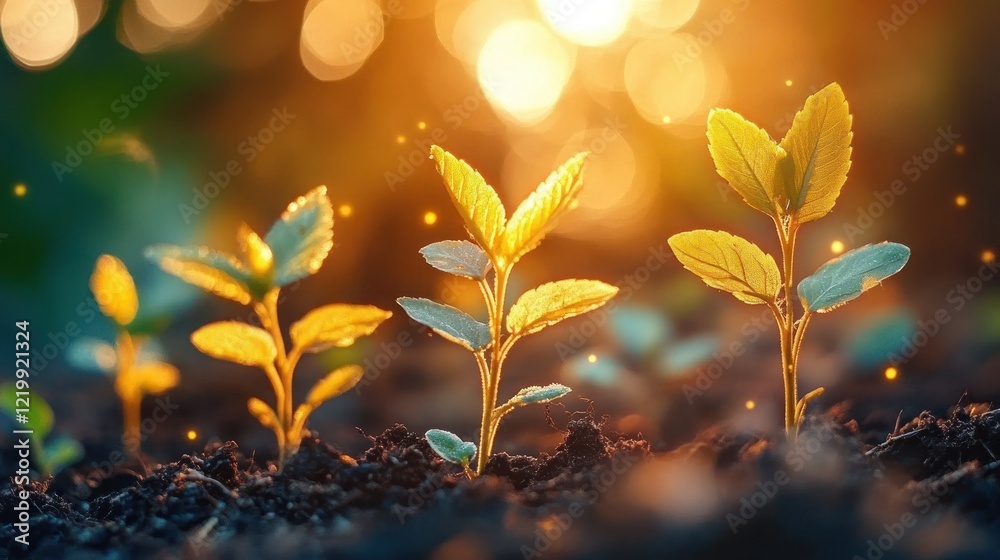 Illustration of Plant Growth Stages from Seed to Mature Plant ...