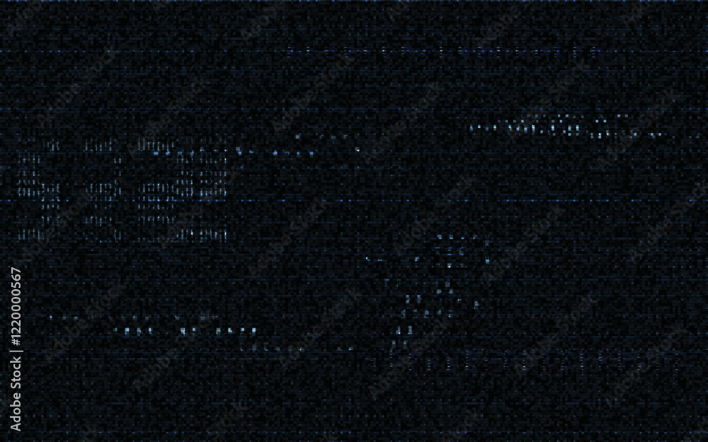 Glitch tech background. Futuristic poster template. Distorted digital ...