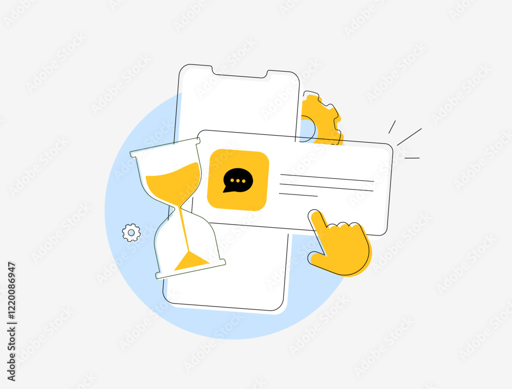 Marketing notification with limited decision time, emphasizing urgency ...