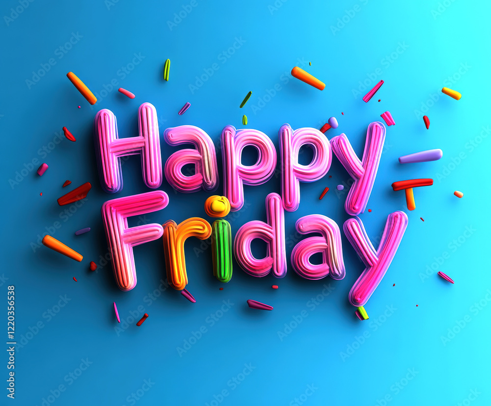 Celebrate the joy of Fridays with this vibrant and colorful display of ...