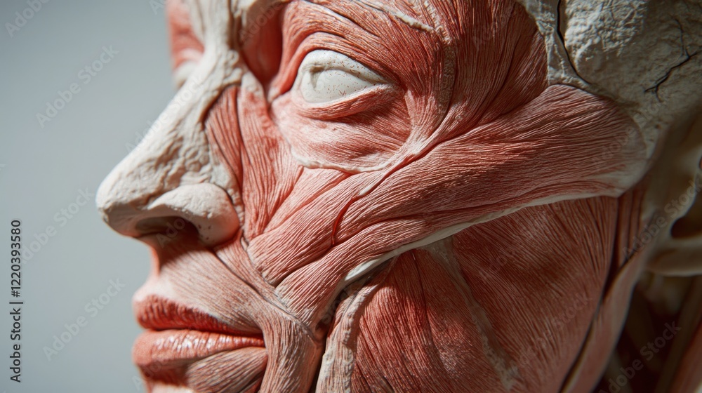 Ilustración de Stock Anatomical model of the human head and neck ...