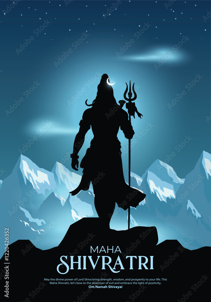 Happy maha Shivratri, a Hindu festival celebrated of lord shiva night ...