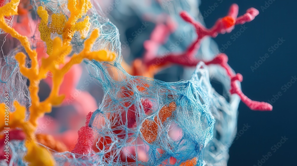 molecular model of the structure of microplastic fibers and their ...