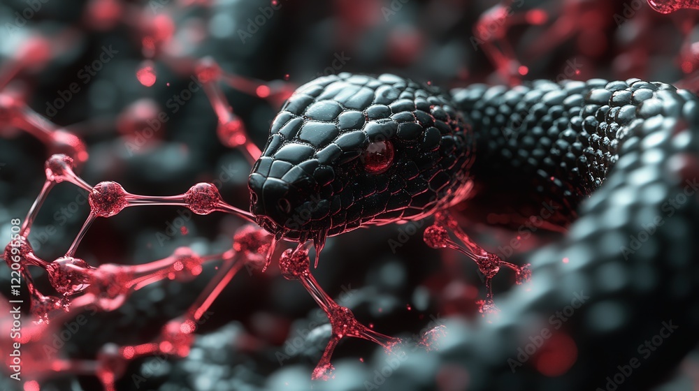 molecular structure diagram showing the components of snake venom and ...