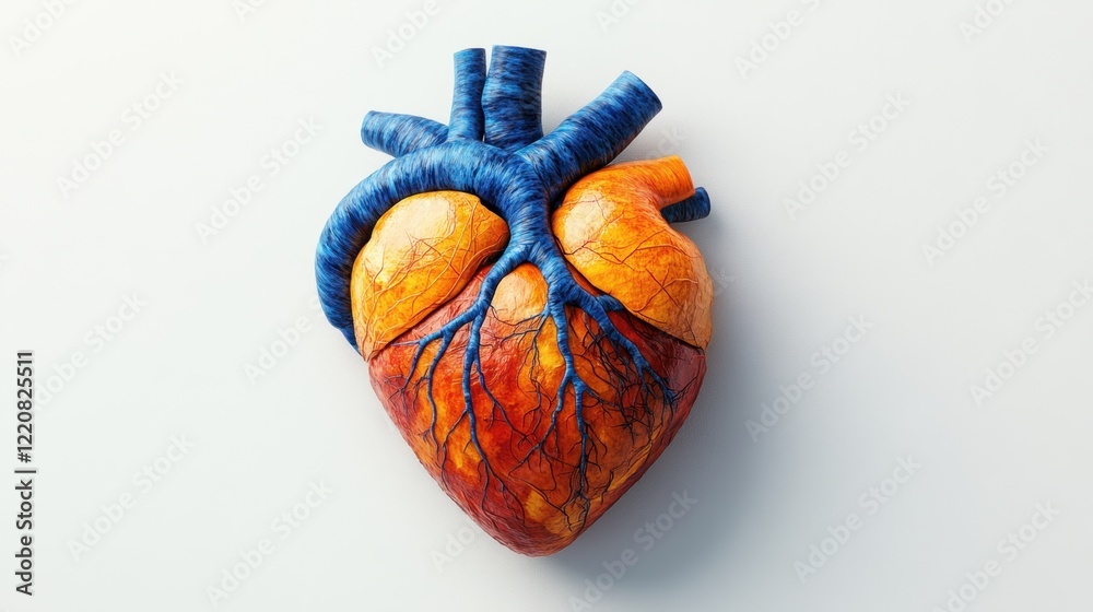 Artistic Infographic Understanding Heart Attack Anatomy A Clean ...