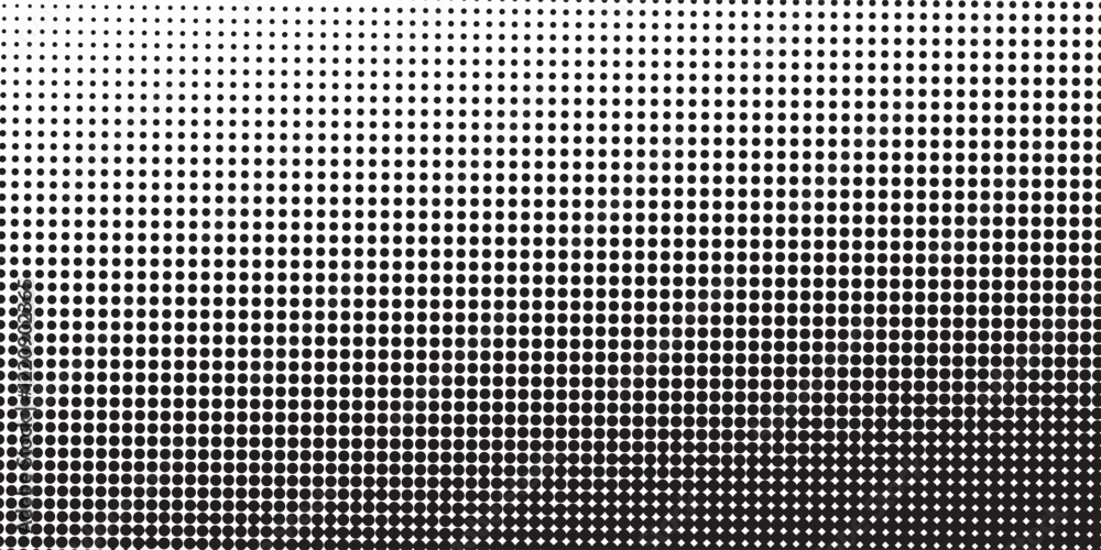 Dotted halftone gradient texture. Vanishing polka dot background ...