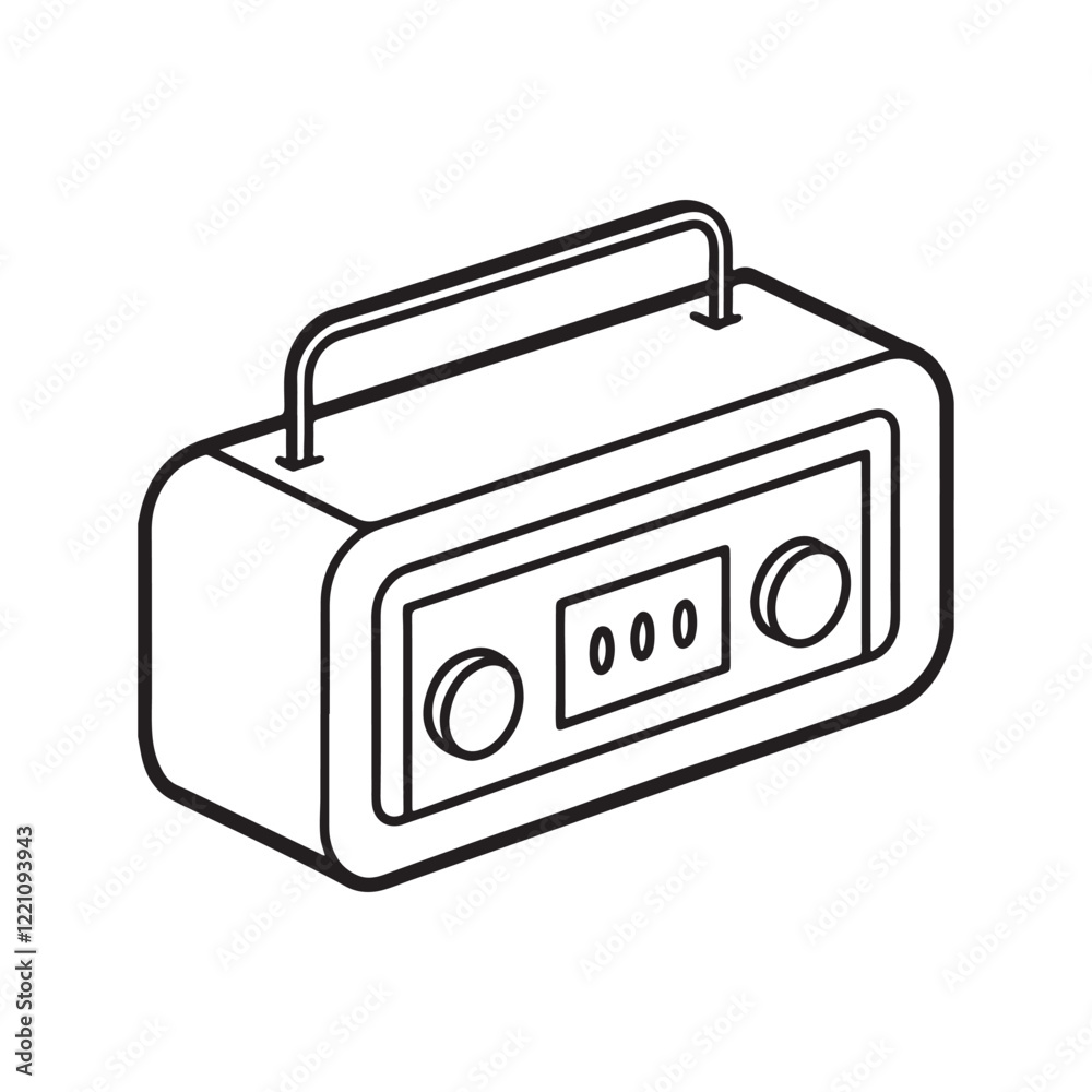 Cozy 90's Groovy: Bold and Easy Coloring Page, Line art, Black and ...