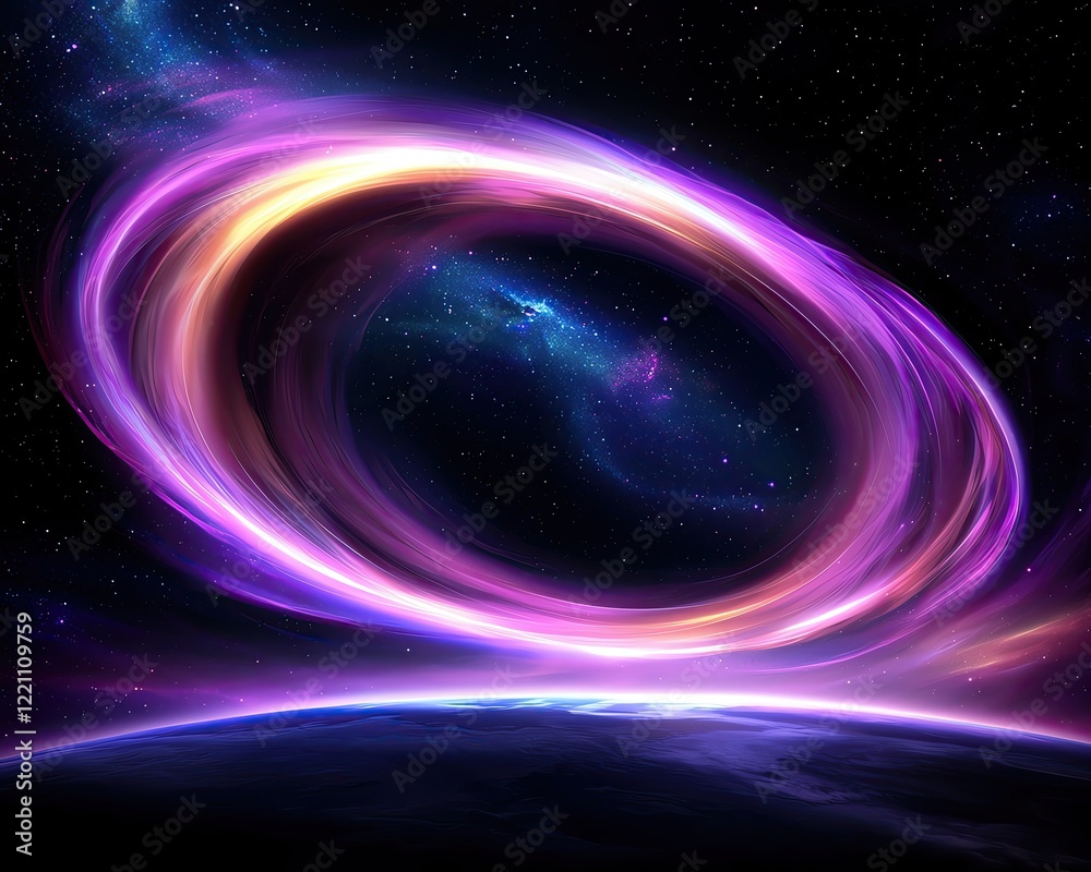 Visualization of Electromagnetic Chorus Waves A mesmerizing cosmic ...