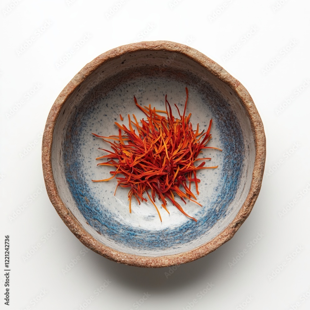 Aromatic Saffron Threads: A close-up view of dried saffron threads ...