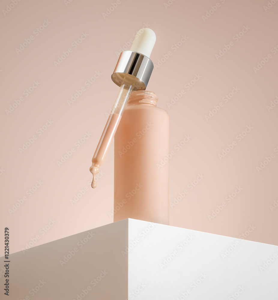 Stylish and Elegant Liquid Foundation Bottle Designed with a Drip ...