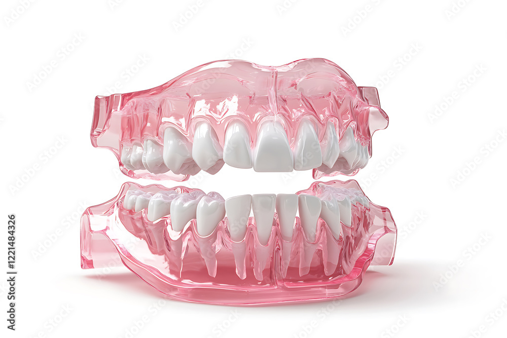 Anatomical Model of Teeth Detailed 3D Dental Cross-Section Stock Photo ...