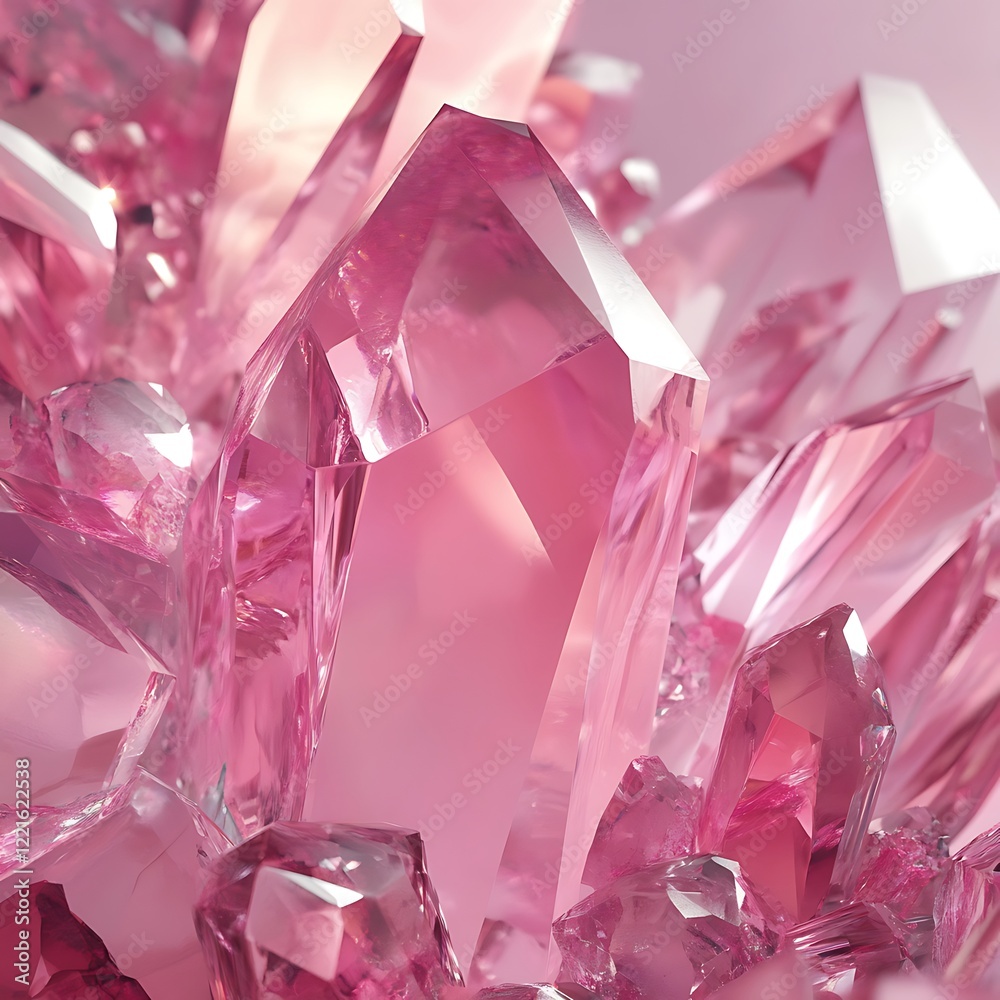 Crystal clear pink wallpaper with soft elegant hues and depth Stock ...