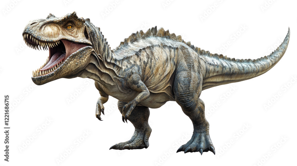 Tyrannosaurus Rex Roar: A majestic Tyrannosaurus Rex, rendered in ...