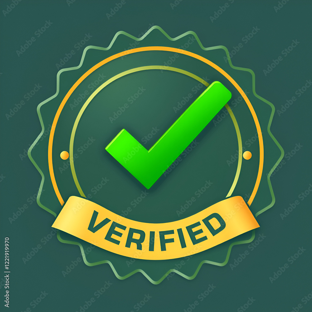 Verified badge icon tick symbol vector approved check mark icon. Blue ...