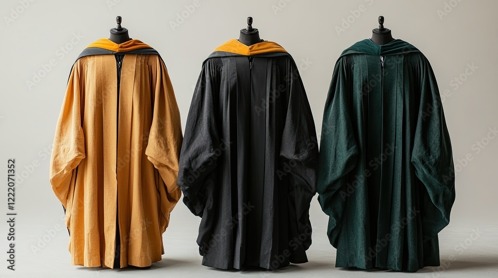 Graduation gown mockup featuring elegant robes and a classic design ...