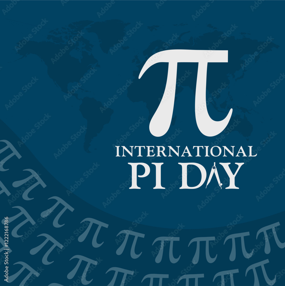 International Pi Day! Mathematical constant π (Pi). Iconic Pi symbol in ...