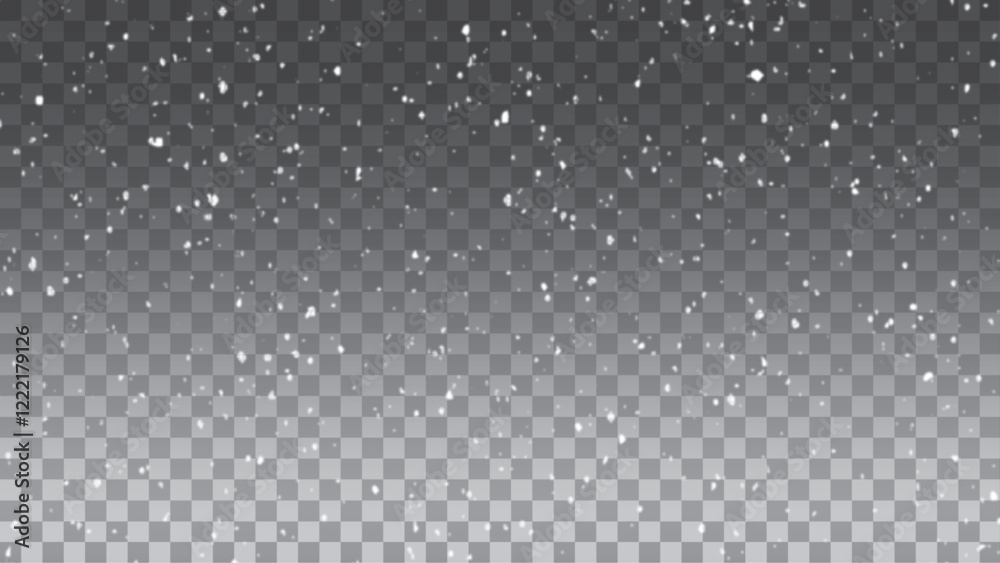 Falling Snow Overlay Background. Snowfall Winter Background. A ...