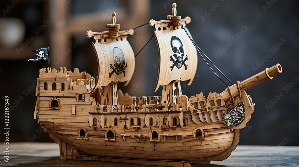 Parallax game background pirate ship deck onboard view, 2d adventure ...