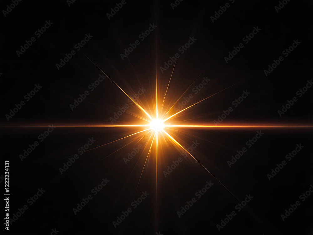 Flare light, effects sunlight, lens flare, light leaks, warm sun rays ...