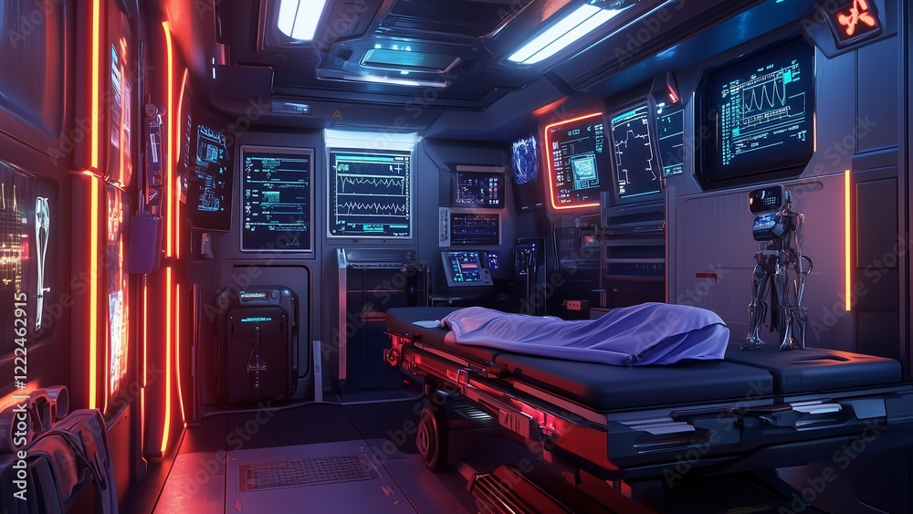 Autonomous AI Ambulance, a self-driving emergency vehicle with real ...