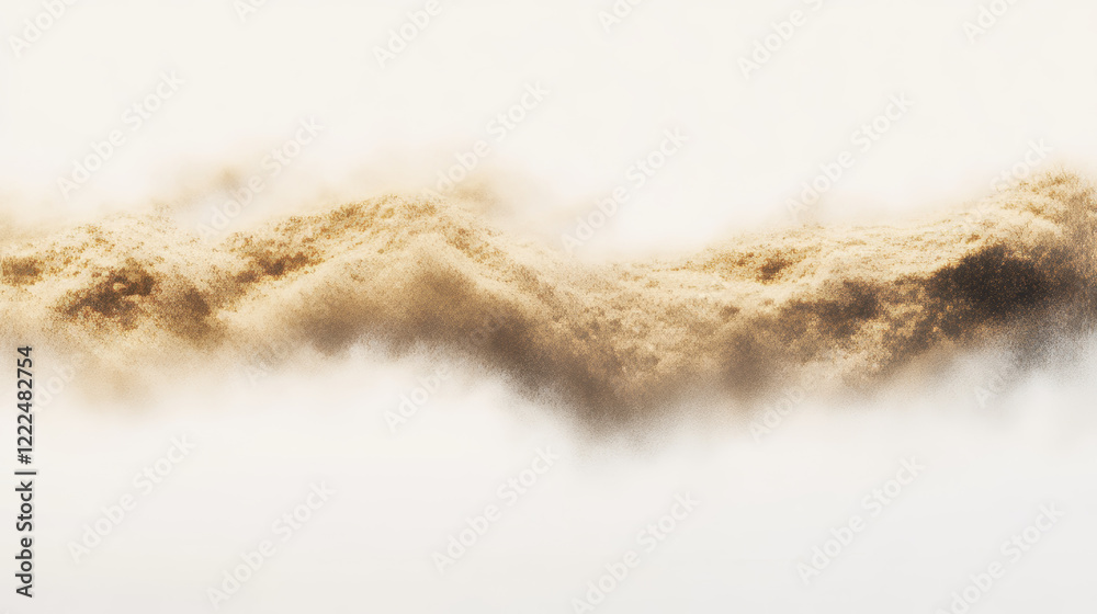 Isolated dust swirl vector on transparent background. Sand wind tail ...