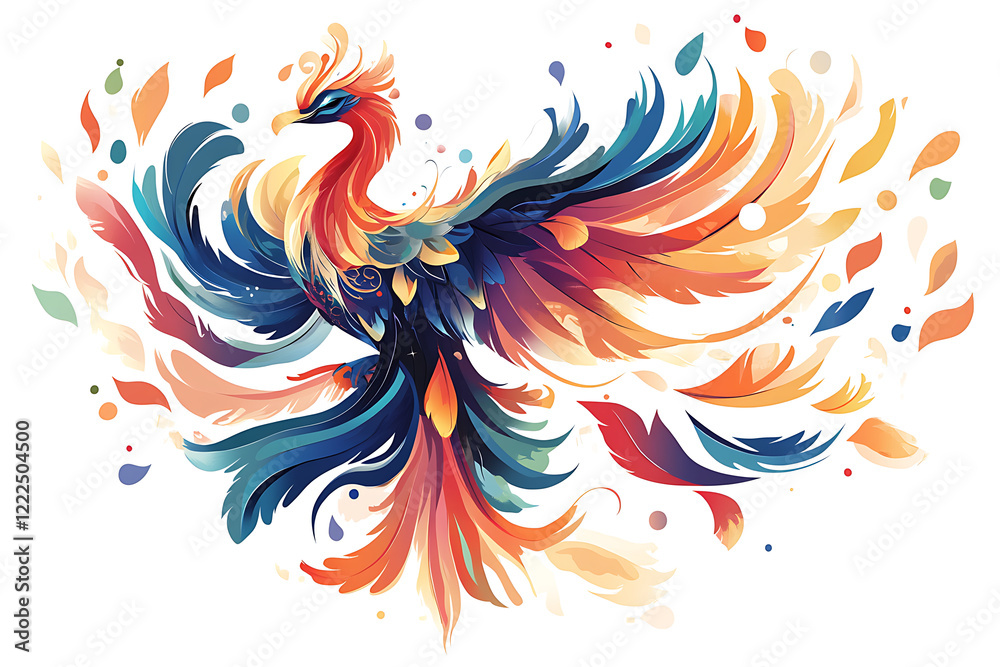 "Phoenix in Flight" "Rising from the Ashes" "The Firebird's Journey ...