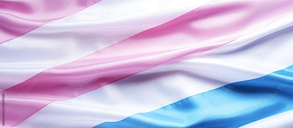 Transgender pride flag featuring horizontal stripes of pink and blue ...