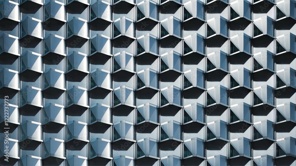 Geometric background pattern of textured cubicle glass elements in ...