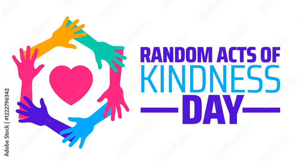 Random Acts of Kindness Day background banner or poster design template ...