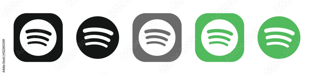 spotify logo. spotify icon , social media icons. social media and ...