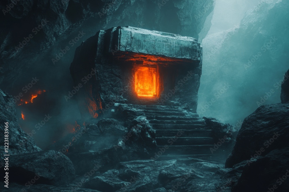 A dark, moody setting where a lone applicant places their application ...