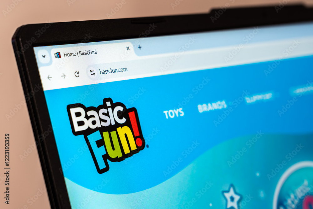 New York, USA - January 26, 2025: Basic Fun website homepage featuring ...