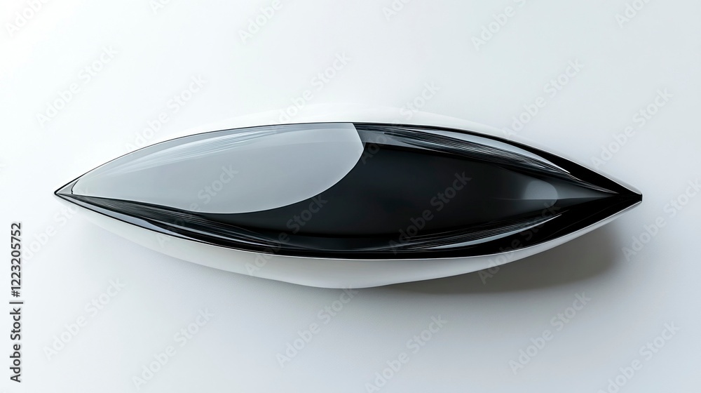 Minimalist electric car headlights design studio setting product ...