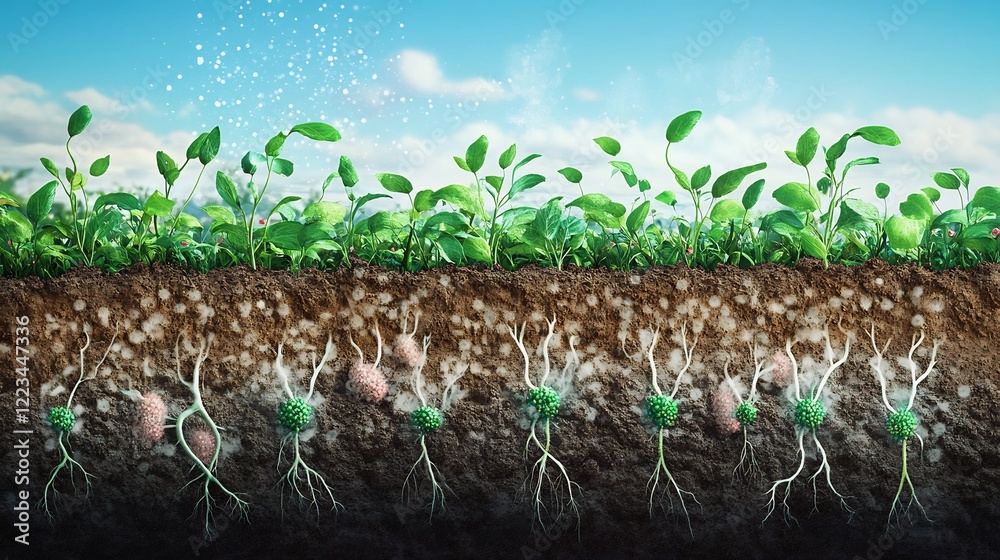 Nitrogen fixation soil bacteria microbial roles in plant root nodules ...