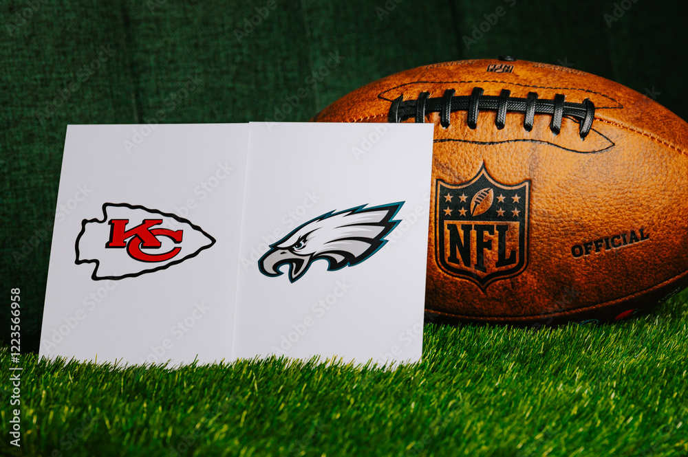 Kansas City Chiefs vs. Philadelphia Eagles, Super Bowl LIX for season ...